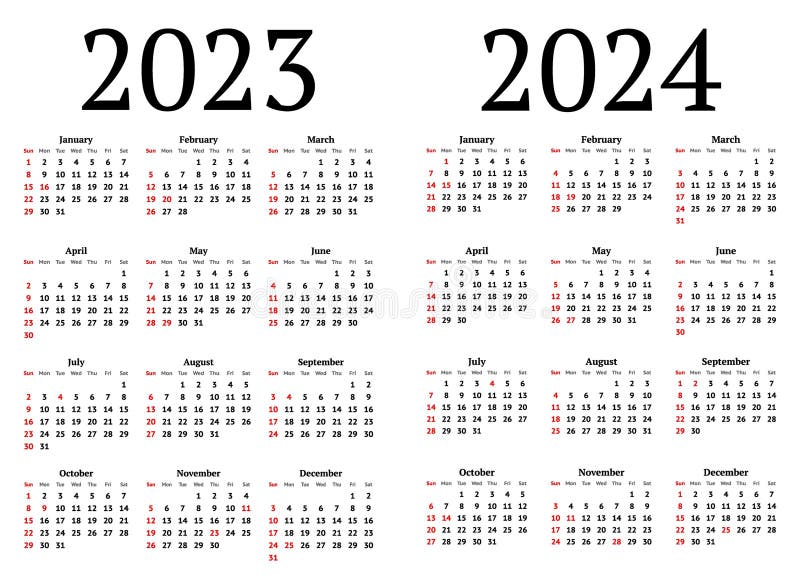 Weeks Calendar 2024 Stock Illustrations – 31 Weeks Calendar 2024 Stock ...