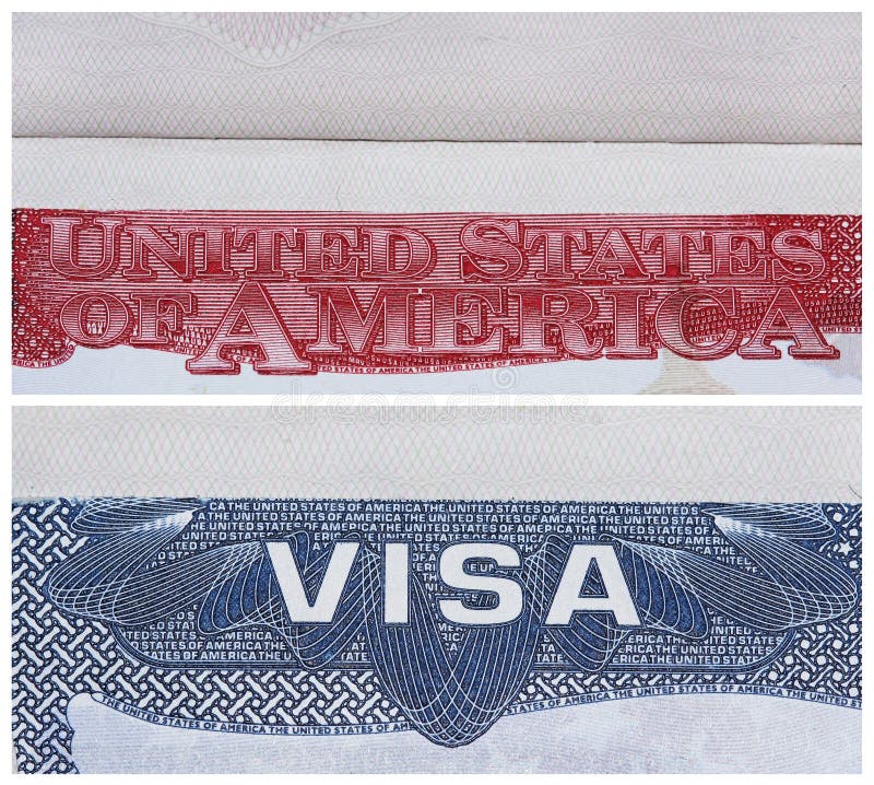 Blank American visa stock photo. Image of freedom, foreign - 21661546