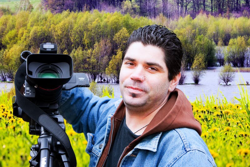 American videographer stock image. Image of conserve - 18287473