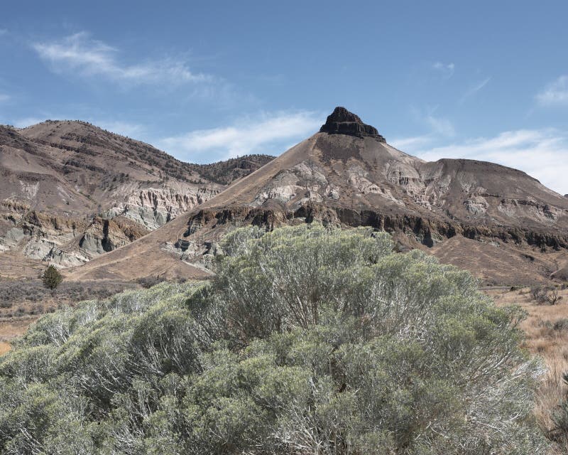 American Western Butte, Sheep Rock, Oregon Stock Image - Image of butte ...