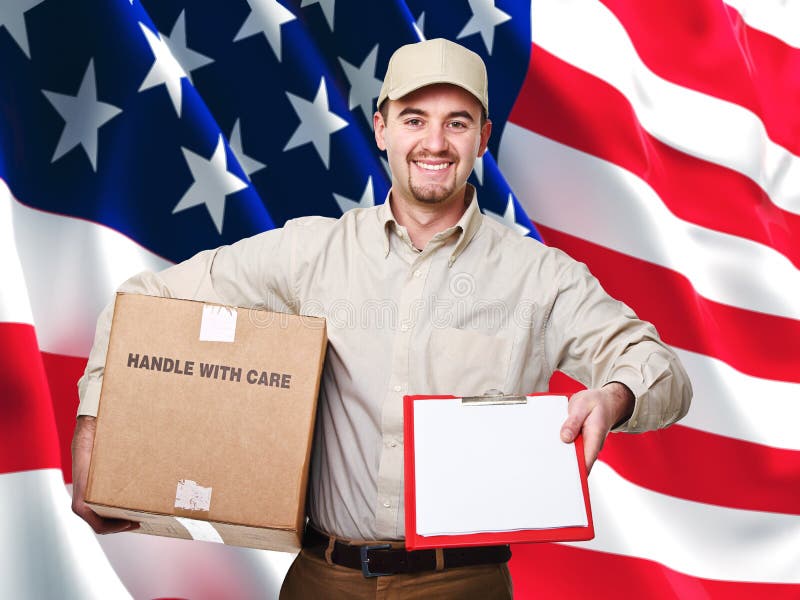 American worker stock image. Image of flag, national - 18891953