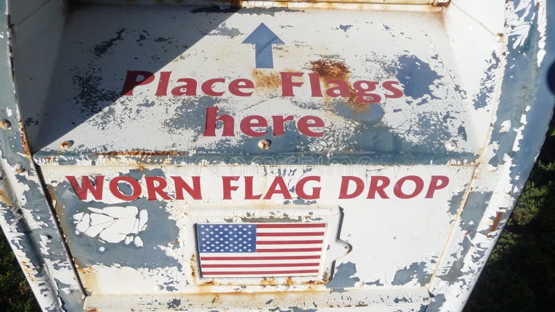 American worn flag drop stock image. Image of symbol - 17402477