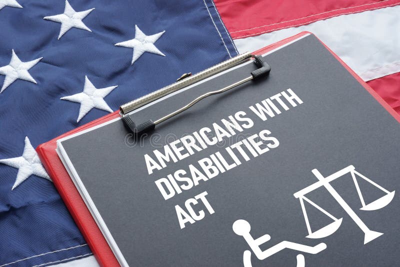 Americans with Disabilities Act ADA is Shown As the Legal Concept Stock ...