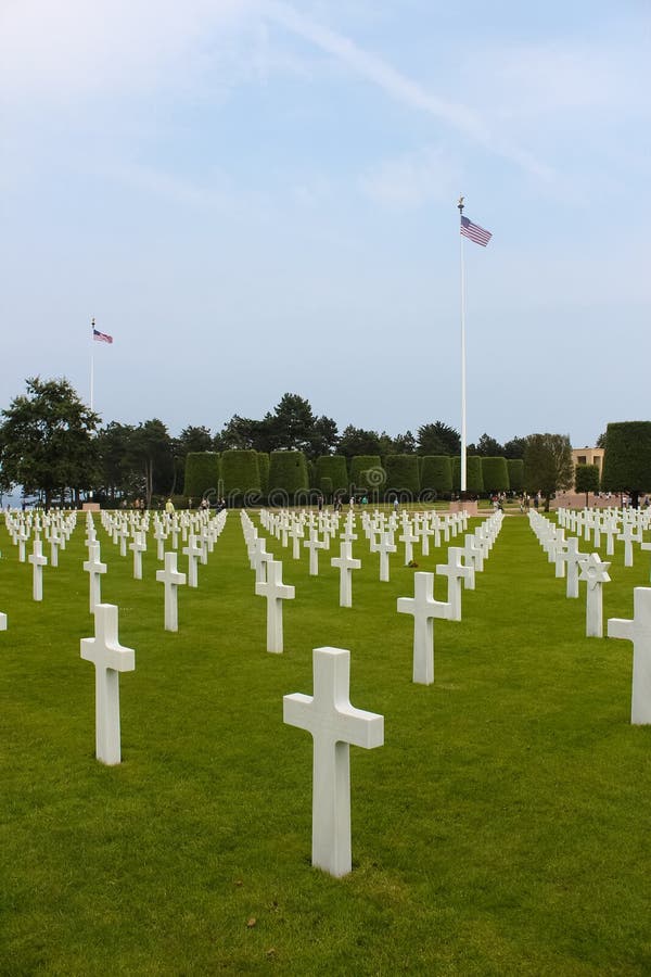 Amerikaanse Militaire Begraafplaats, Omaha Beach, Colleville-sur-Mer ...
