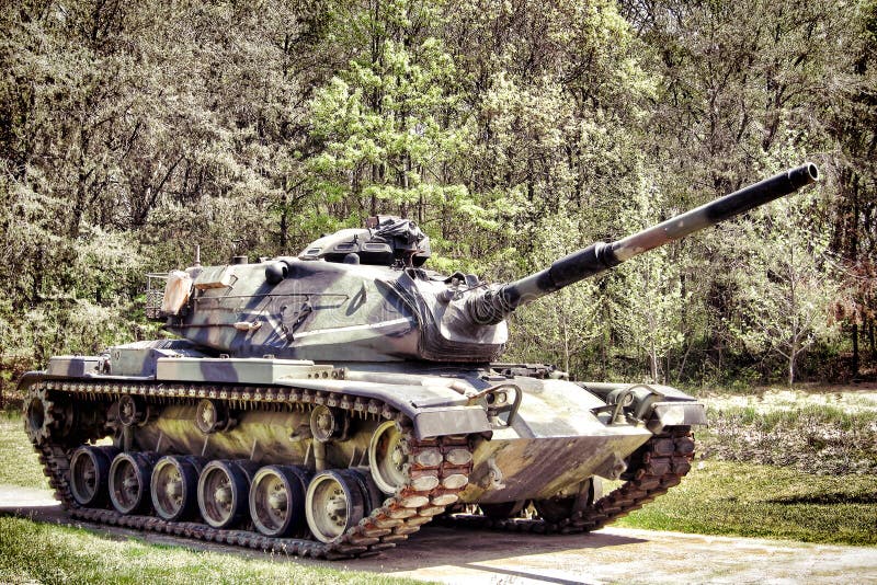Amerikanische M60 Patton Kampf-Armee-Hauptpanzer Stockbild - Bild von ...