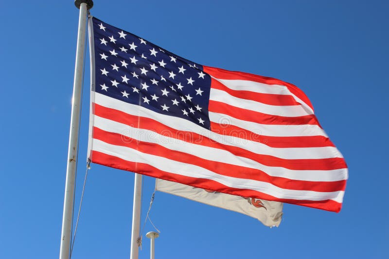 Amerikanska flaggan fotografering för bildbyråer. Bild av flyg - 59830421