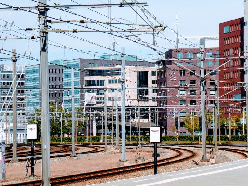 Amersfoort Centraal Train Track View. Editorial Stock Image - Image of ...