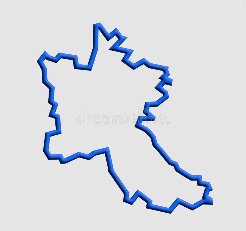 Amethi District Vector Map with Bold Bblue Outline of Uttar Pradesh ...