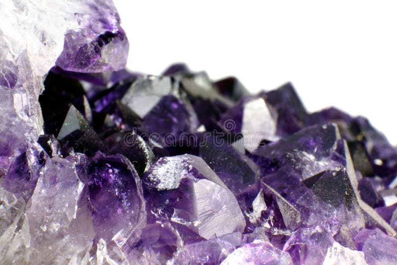 Amethyst-Kristall stockbild. Bild von hintergrund, reflexion - 28309087