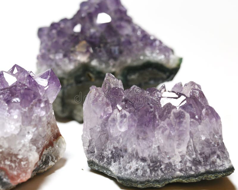 Amethyst clusters stock image. Image of geodes, meditation - 116418219
