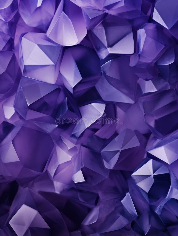 Amethyst Crystal Creative Abstract Geometric Texture. Stock ...