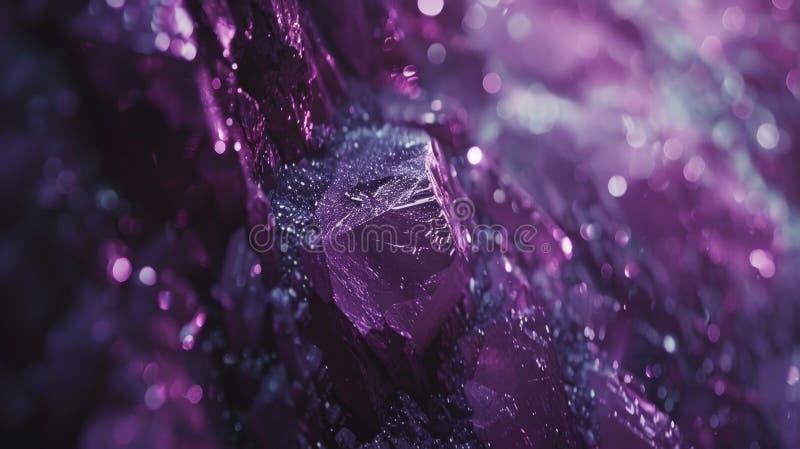 Amethyst Crystal Macro, Sparkling Gemstone Texture Background Stock ...