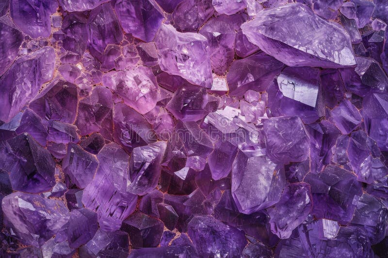 Amethyst Crystal, Purple Quartz Raw Gemstone Amethyst Druse Pattern ...