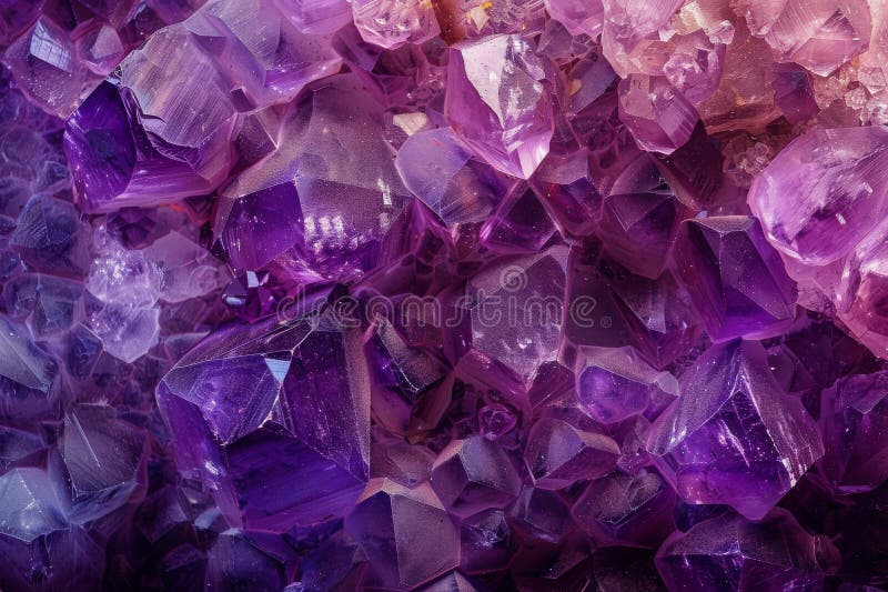 Amethyst Crystal, Purple Quartz Raw Gemstone Amethyst Druse Pattern ...