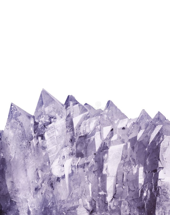The Amethyst Crystal Quartz Stock Image - Image of blue, mining: 222181205