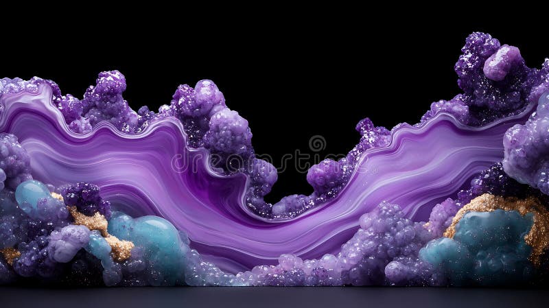 Amethyst Geode Abstract Purple Texture - Abstract Backgrounds Stock ...