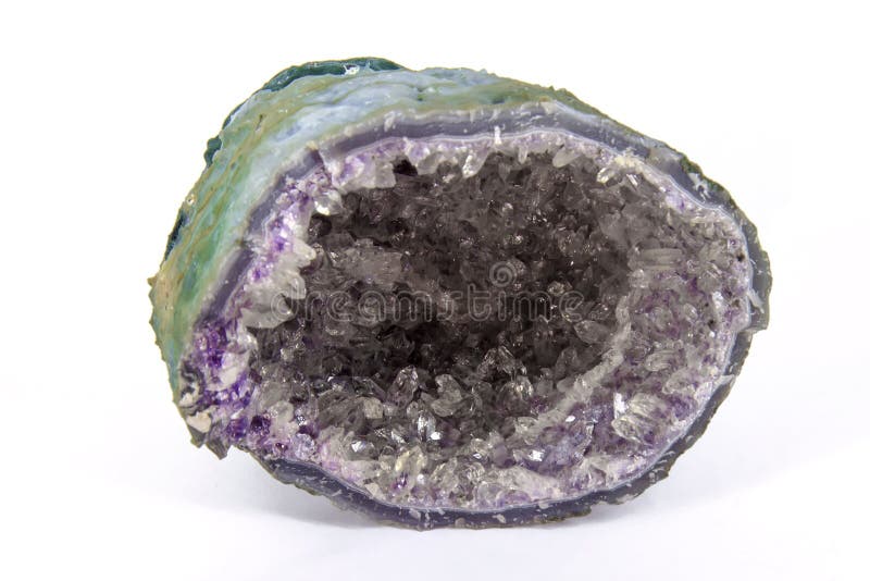 Amethyst geode stock image. Image of gemstone, rock, close - 11614903