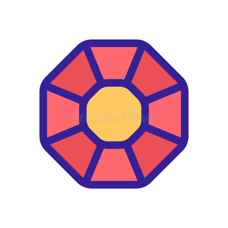 Amethyst Icon Vector. Isolated Contour Symbol Illustration Stock Vector ...