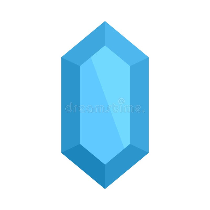 Amethyst Jewel Icon Flat Isolated Vector Stock Vector - Illustration of ...