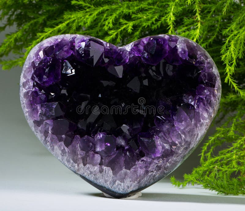 Amethyst Mineral Specimen Stone Rock Geology Gem Crystal Stock Image ...