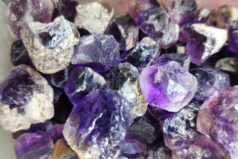 Amethyst mineral texture stock photo. Image of mineralogy - 275715078
