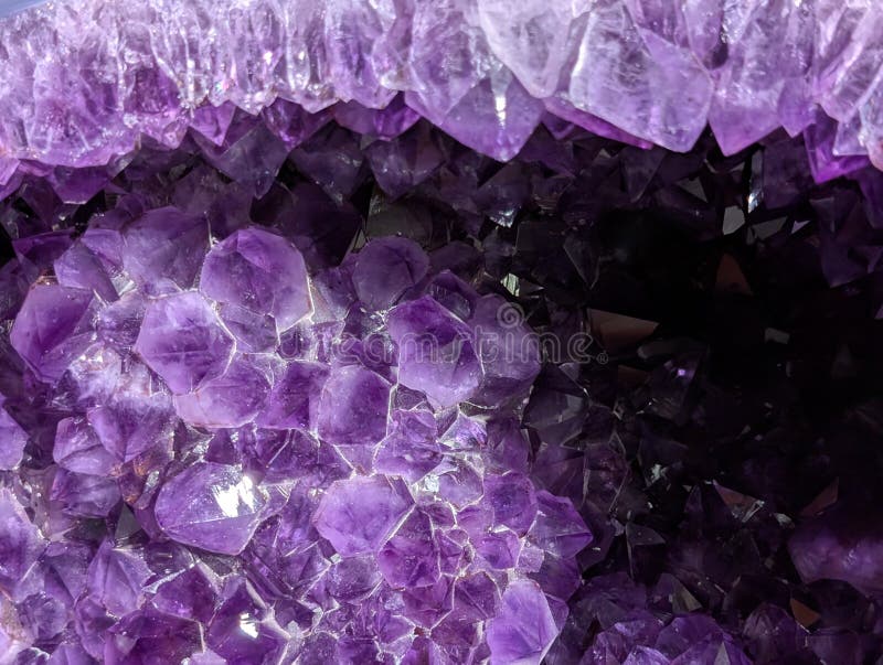 Amethyst mineral texture stock photo. Image of crystallography - 373796694