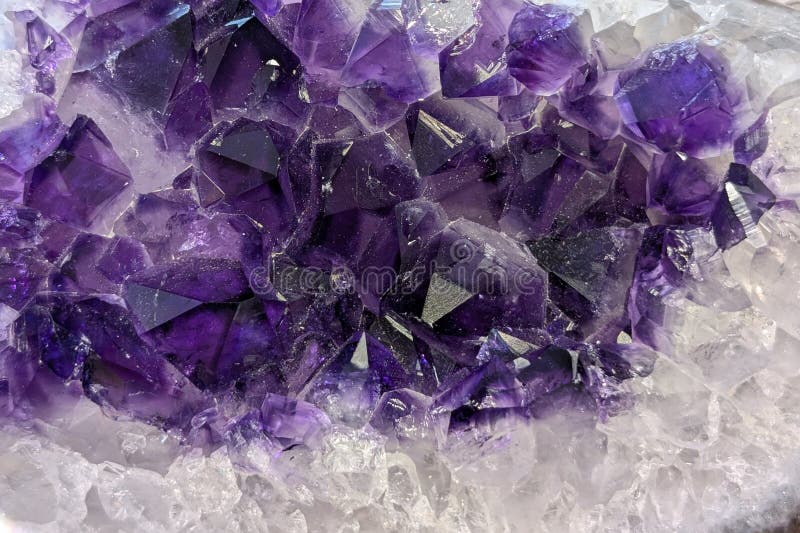 Amethyst mineral texture stock image. Image of crystal - 376508723