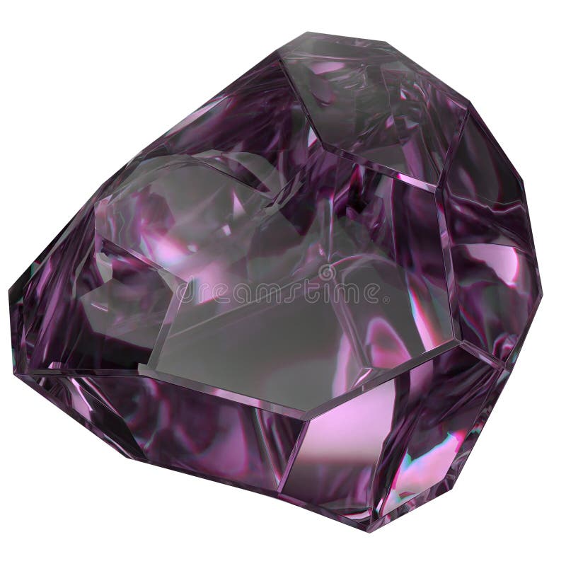 Amethyst Ore-like Power Stone Mysterious Refreshing Isolated Elegant ...