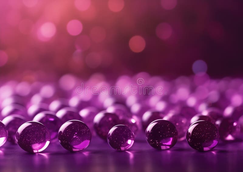 Amethyst Purple Translucent Glass Balls with Smooth Surface Minimal ...