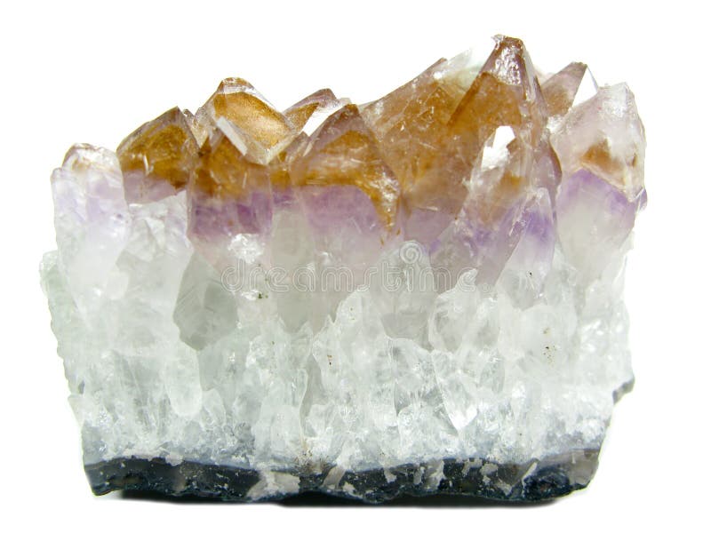 Amethyst Quartz Geode Geological Crystals Stock Image - Image of ...