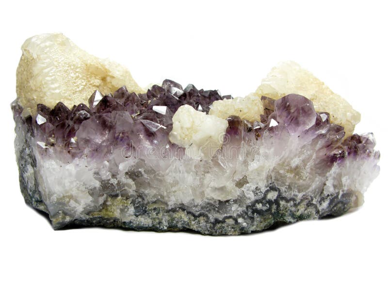 Amethyst Quartz Geode Geological Crystals Stock Image - Image of ...