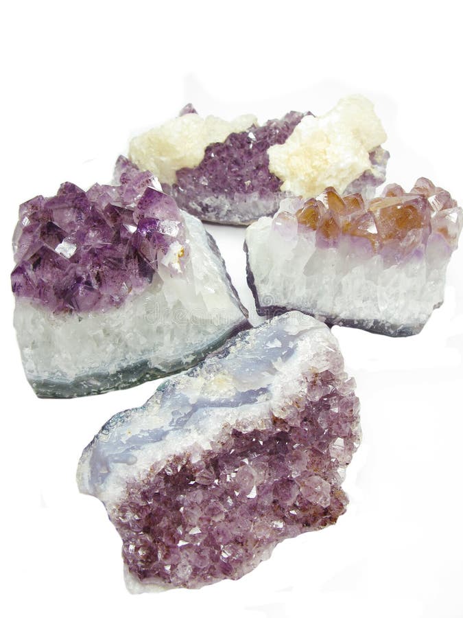 Amethyst Quartz Geode Geological Crystals Stock Image - Image of ...