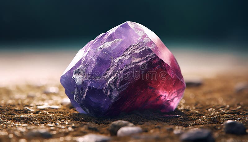 Amethyst Stone: a Beautiful Purple Gem Macro Photoshoot, Realistic ...