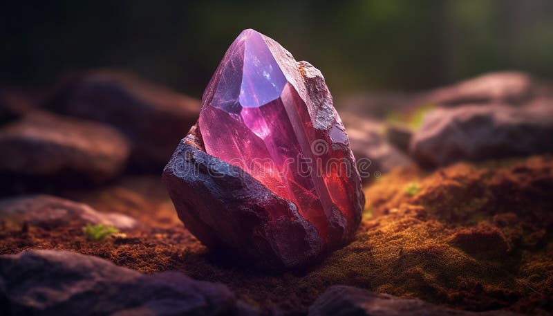 Amethyst Stone: a Beautiful Purple Gem Macro Photoshoot, Realistic ...