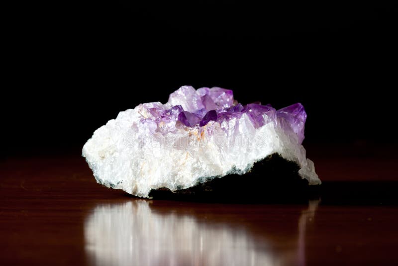 Amethyst on a table stock photo. Image of brilliant, nature - 17763468
