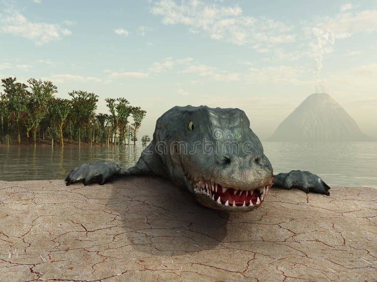 Amfibier bebor landet stock illustrationer. Illustration av rovdjur ...