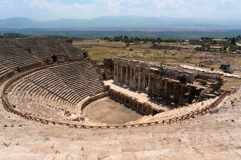 Amfiteater arkivfoto. Bild av antikviteten, anatolia - 58887790