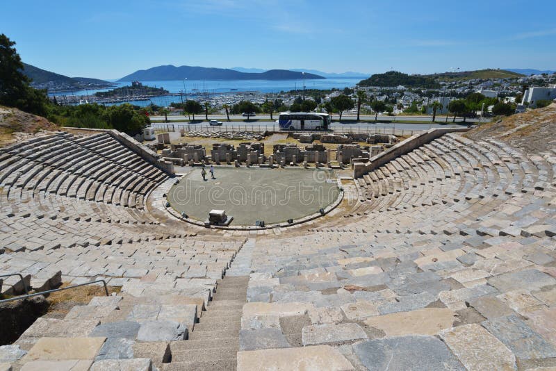 Amfiteater Av Bodrum, Turkiet Redaktionell Bild - Bild av landmärke ...