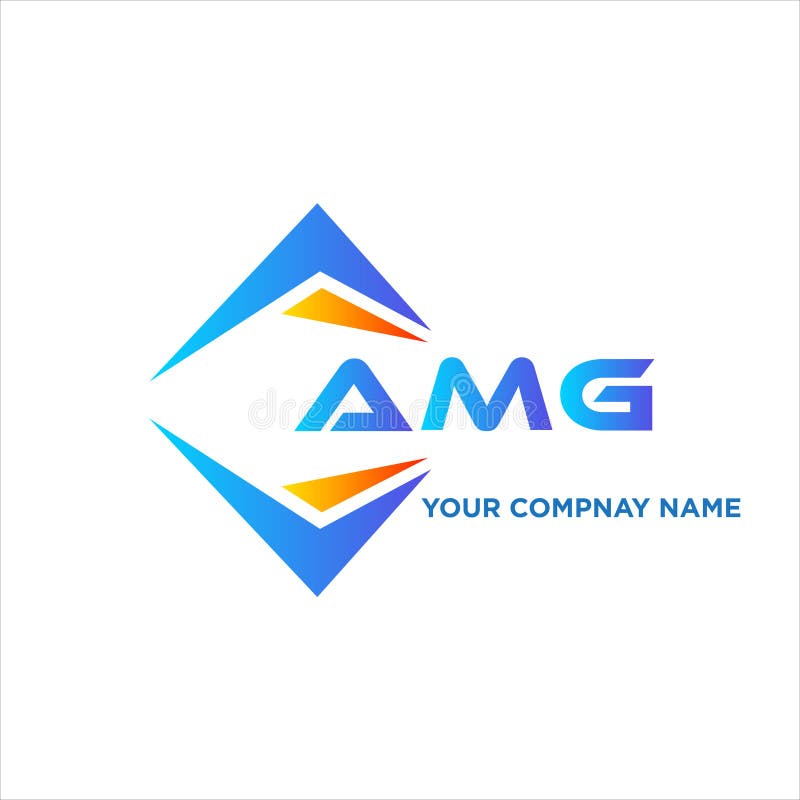 AMG Abstract Technology Logo Design on White Background. AMG Creative ...