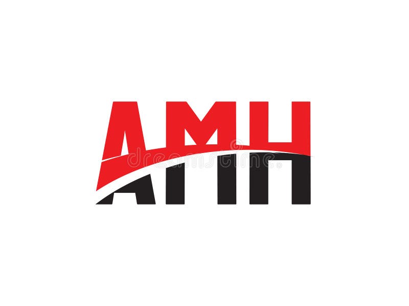 AMH Letter Initial Logo Design Vector Illustration Stock Vector ...