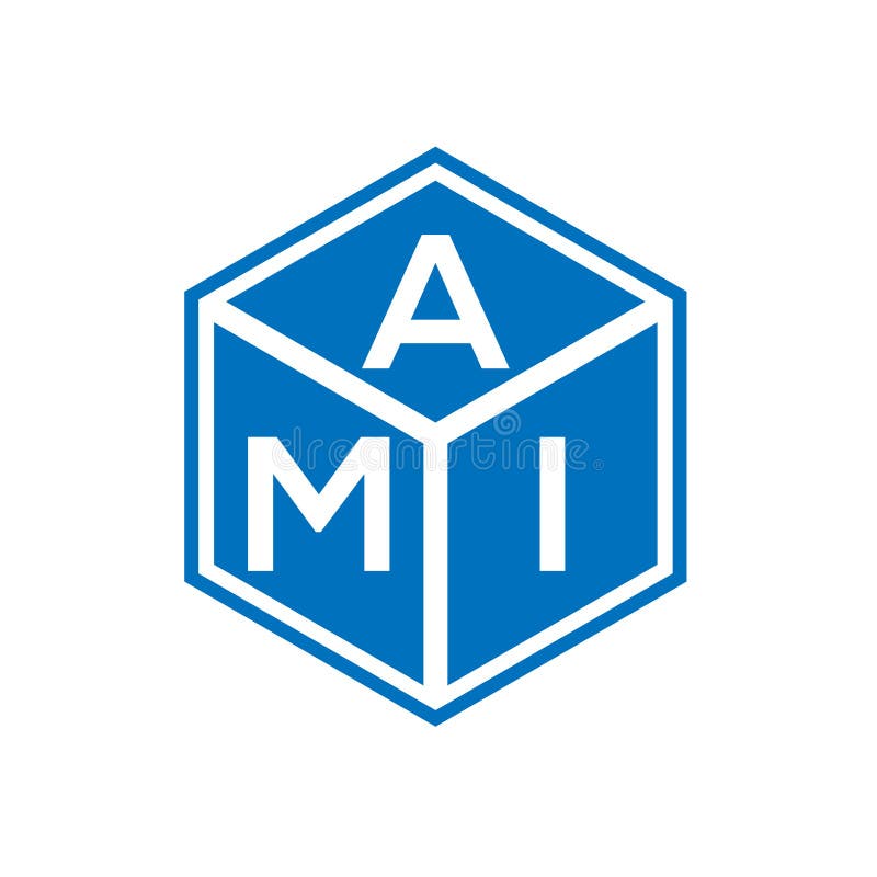 AMI Letter Logo Design on Black Background. AMI Creative Initials ...