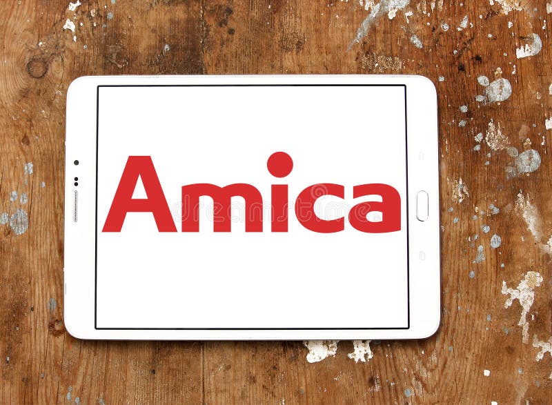 Amica firmy logo obraz stock editorial. Obraz złożonej z producent ...