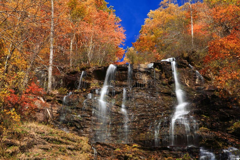 Amicalola Falls in autumn stock photo. Image of bright - 25449686