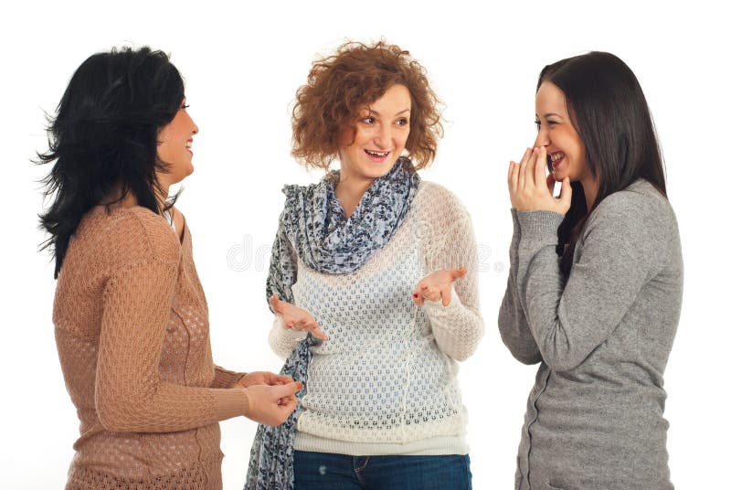 Amici Che Comunicano E Che Ridono Immagine Stock - Immagine di metà ...