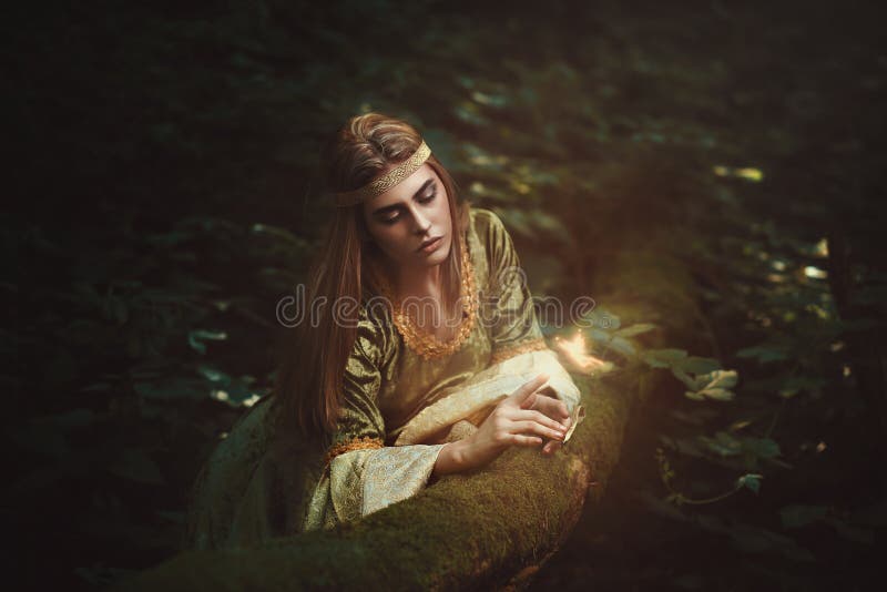 Amigo De La Princesa Del Bosque De Las Hadas Imagen de archivo - Imagen ...
