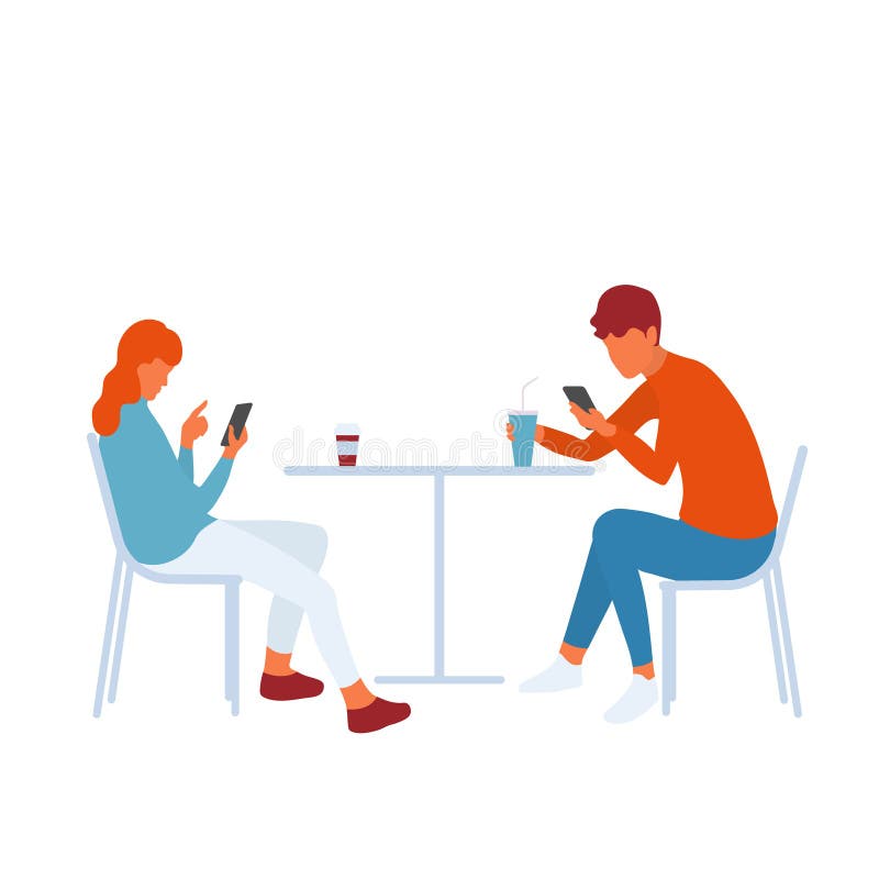 Millennials E Smartphones Ilustração Do Vetor Ilustração De Feriado