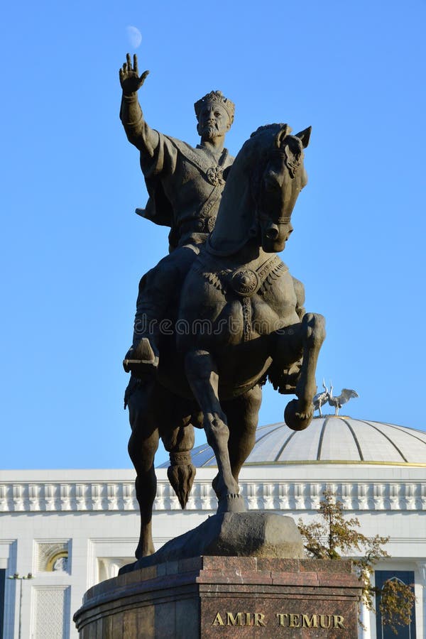Amir Temur on the horse stock image. Image of famous - 70143513