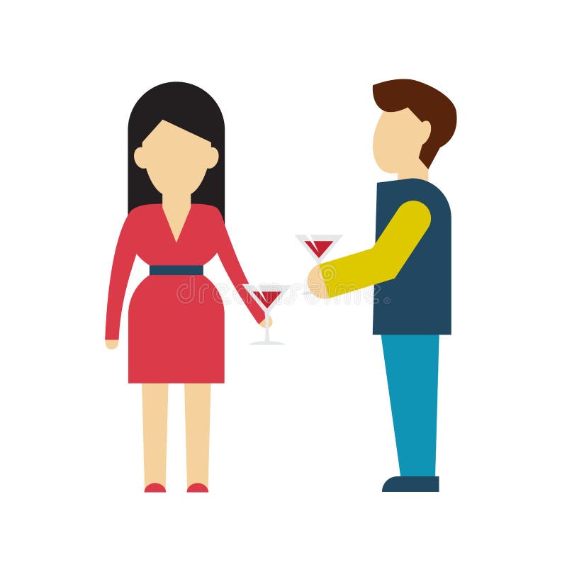 Amis Et Ligne Plate Icônes De Relations Amicales Illustration de ...