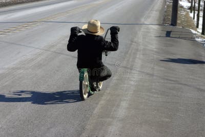 Amish bicycle stock photo. Image of bike, belief, county - 1990514