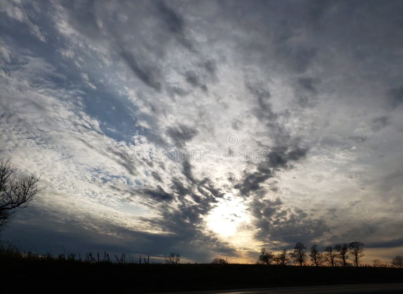 Amish Countryside Pretty Evening Sunset Stock Photo - Image of amish ...